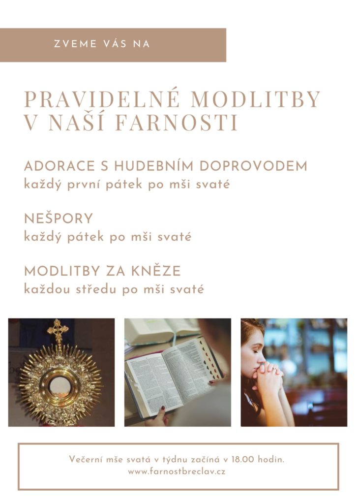 Pravidelné modlitby po mši svaté. – Římskokatolická farnost Břeclav